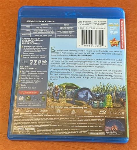 A Bugs Life Blu Ray Disney Pixar Animation Studios John Lasseter Newman