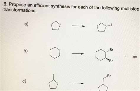 solved 6 propose an efficient synthesis for each of the