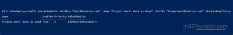 Manage Inbox Rules In Outlook Using Powershell