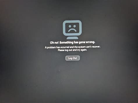 Something Has Gone Wrong System Cant Recover Rfedora