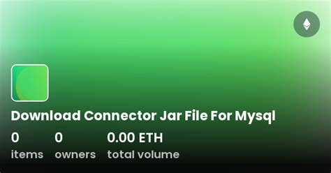 Download Connector Jar File For Mysql Collection Opensea