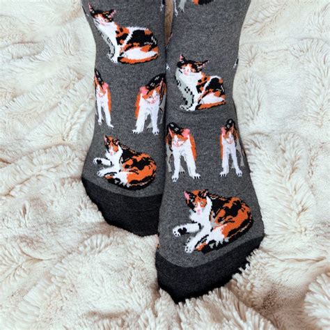 Calico Cat Socks Best Cat Lovers T Wheel House Designs