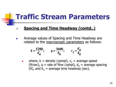 Ppt Traffic Flow Characteristics Powerpoint Presentation Id3863023