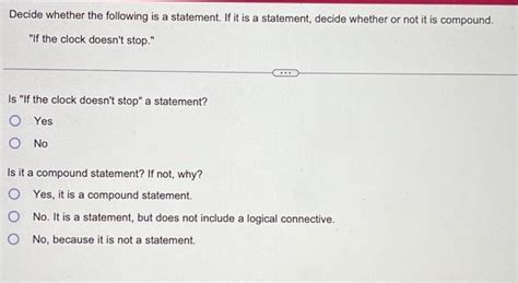 Solved Decide Whether The Following Is A Statement If It Is