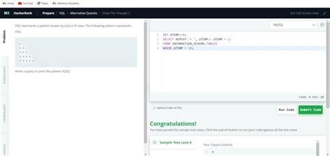 100daysofcode sql mastery on hackerrank aashish ranjan posted on the topic linkedin