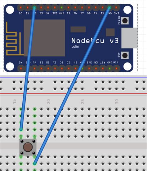 사물인터넷 18 New Nodemcu V3 아두이노 호환 보드의 내장 Led 및 입력 핀 사용법
