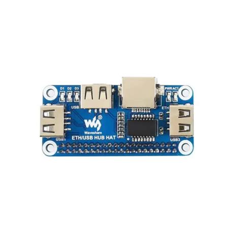 Ethernet Usb Hub Hat Expansion Board For Raspberry Pi