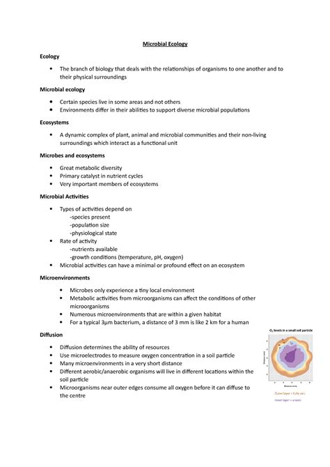 Microbial Ecology Lecture Notes Microbial Ecology Ecology The Branch Of Biology That Deals