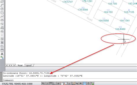 Find Latitude Longitude Any Point In Cad Package