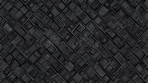 Dark Abstract Background Featuring A Geometric Pattern Of Nested