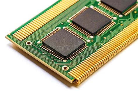 Detailed Closeup Of A Ddr5 Ram Module A Highquality Image For Computer Upgrades And Component