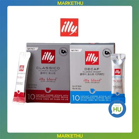 Illy Classic Roast Decaf Mini 10t Stickinstant Coffee Shopee