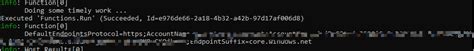 Core 21 Azure Webjob Timertrigger Get Current Execution