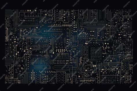Premium Ai Image Abstract Circuit Board Concept Artwork In The Style