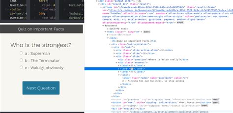 Javascript Why Doesn T The Next Button Work In A Smaller Screen Stack Overflow