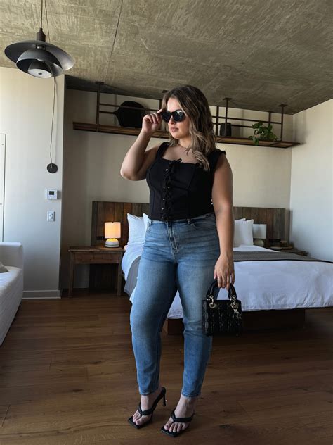 Plus Size Lace Up Bustier Top 2020ave