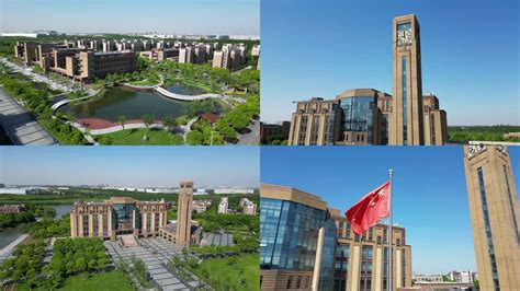 上海电机学院航拍视频素材下载