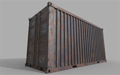 Rusty Shipping Container CGTrader