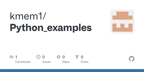 GitHub Kmem1 Python Examples