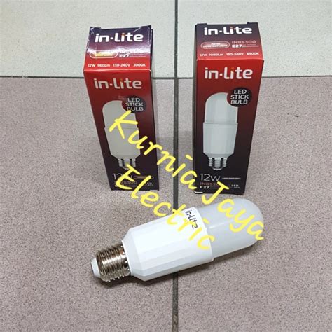Jual Lampu LED Bulb Stick Tabung INLITE W E V Putih Shopee Indonesia