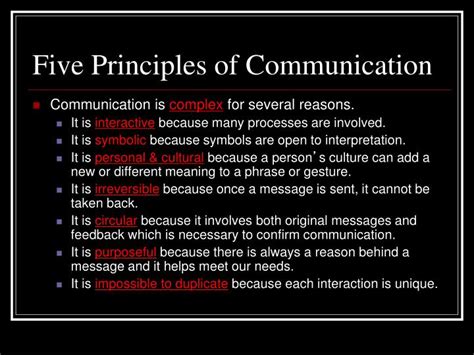 What Are Communication Principles
