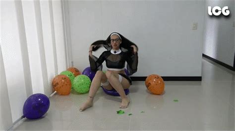 Nun Exploding Balloons Latin Crush Goddesses Clips4sale