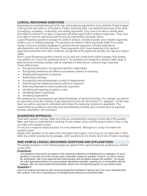 Logical Reasoning Questions Pdf Argument Logic
