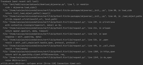 Allenai Objaverse Urllib Error URLError