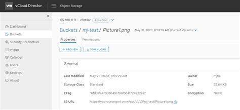 Vcd Object Storage Extension Part 7 Bucket And Object Operations