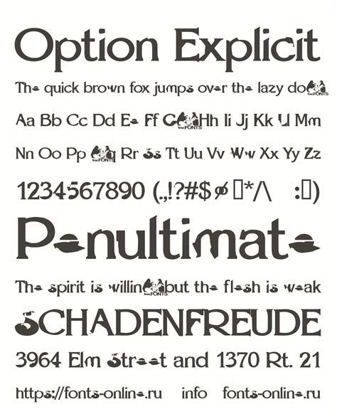 Option Explicit Font