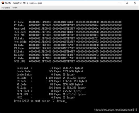Uefi 基础教程 （十五） 获取uefi Memorymap Csdn博客