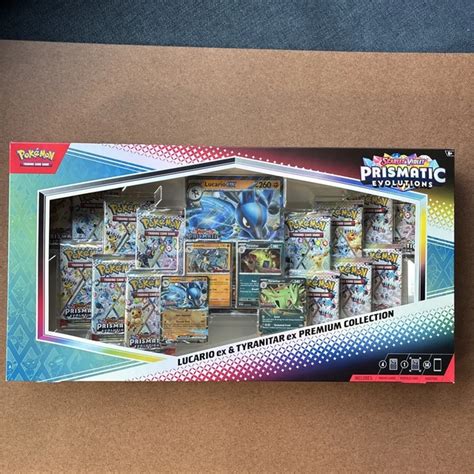 Pokemon Tcg Prismatic Evolutions Lucario Ex And Tyranitar Ex Premium