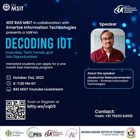 Emertxe Information Technologies On Linkedin Ieeemsit Ieee Iot