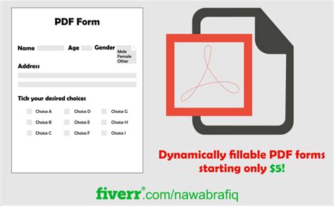 Create A Fillable Pdf Form Design In Adobe Acrobat Dc By Nawabrafiq Fiverr