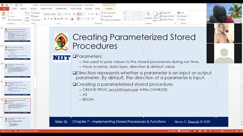 Chapter 7 6 Implementing Stored Procedures And Functions Part 6 Youtube