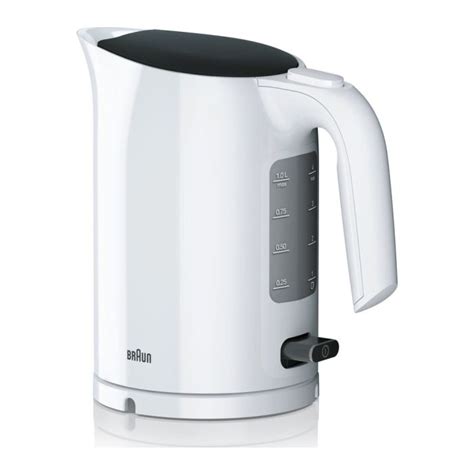 Braun Wk3110wh Purease Serie 3 3000w 17l Anti Limescale Filter Jug Kettle
