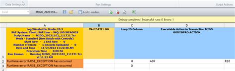 Migo Cursor Field Goitem Charg Batch Is Not Enabled Or Is Missing