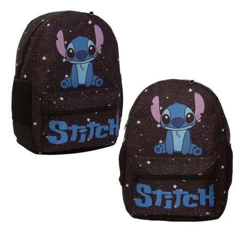 Mochila Escolar Lilo And Stitch Para Mujer Con Correa Trasera Reforzada