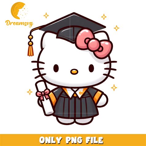 Hello Kitty Graduation Png Cute Graduate Clipart Dreamsvg Store