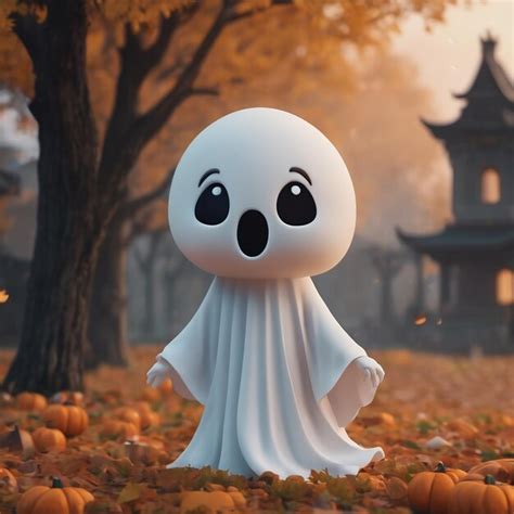 Premium Photo Cute Ghost Halloween