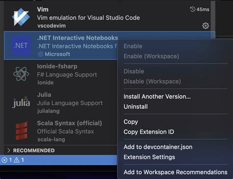 Extension Is In Odd Disabled Enabled State When Trying To Enable An Extension On A VS Code