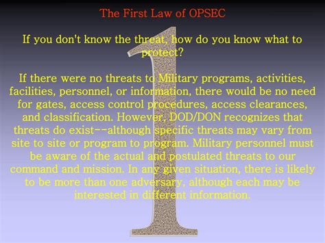 PPT OPERATIONS SECURITY OPSEC PowerPoint Presentation Free Download ID