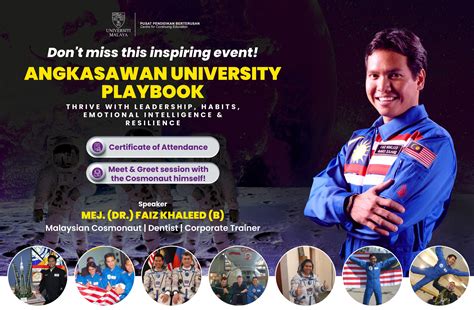 Don T Miss This Inspiring Event Angkasawan University Playbook Book