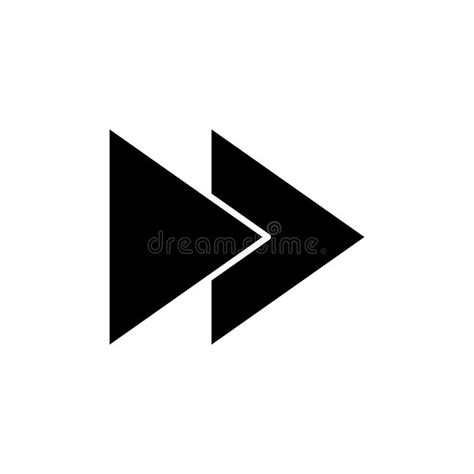 fast forward icon set next arrow button play next pointer button sign