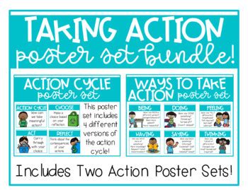 IB PYP Taking Action Poster Set BUNDLE By Megan Schreiber TPT