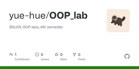 Github Yue Hueooplab Bsuir Oop Labs 4th Semester