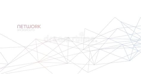 Connection Background Network Concept With Dots And Lines Stock Vector Illustration Of