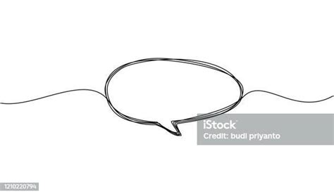 음성 거품의 연속 라인 그리기 가격 태그 스티커 포스터 배지 검은 색과 흰색 단일 라인에 인사말 거품 모양의 배너 흰색 배경에 고립 대화 풍선 문자 기호에 대한 스톡 벡터