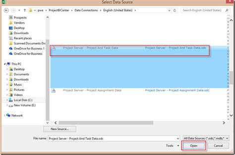 create odata report with microsoft project server 2013 quick start