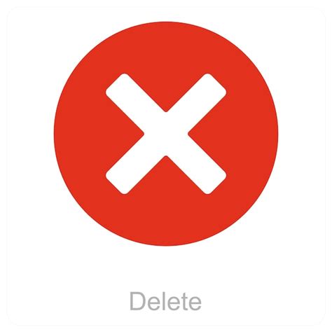 Premium Vector Delete